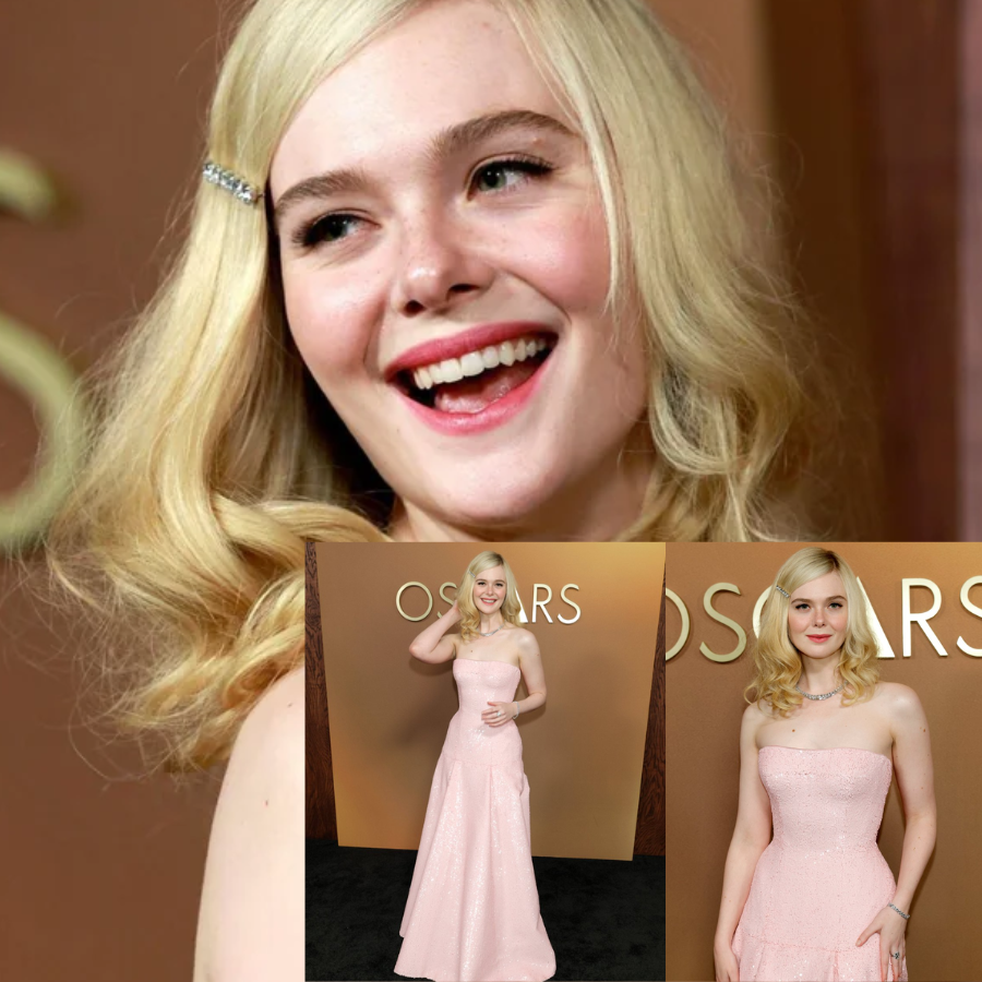 Elle Fanning Stuns in Pink at the 16th Governors Awards: A Fashion ...