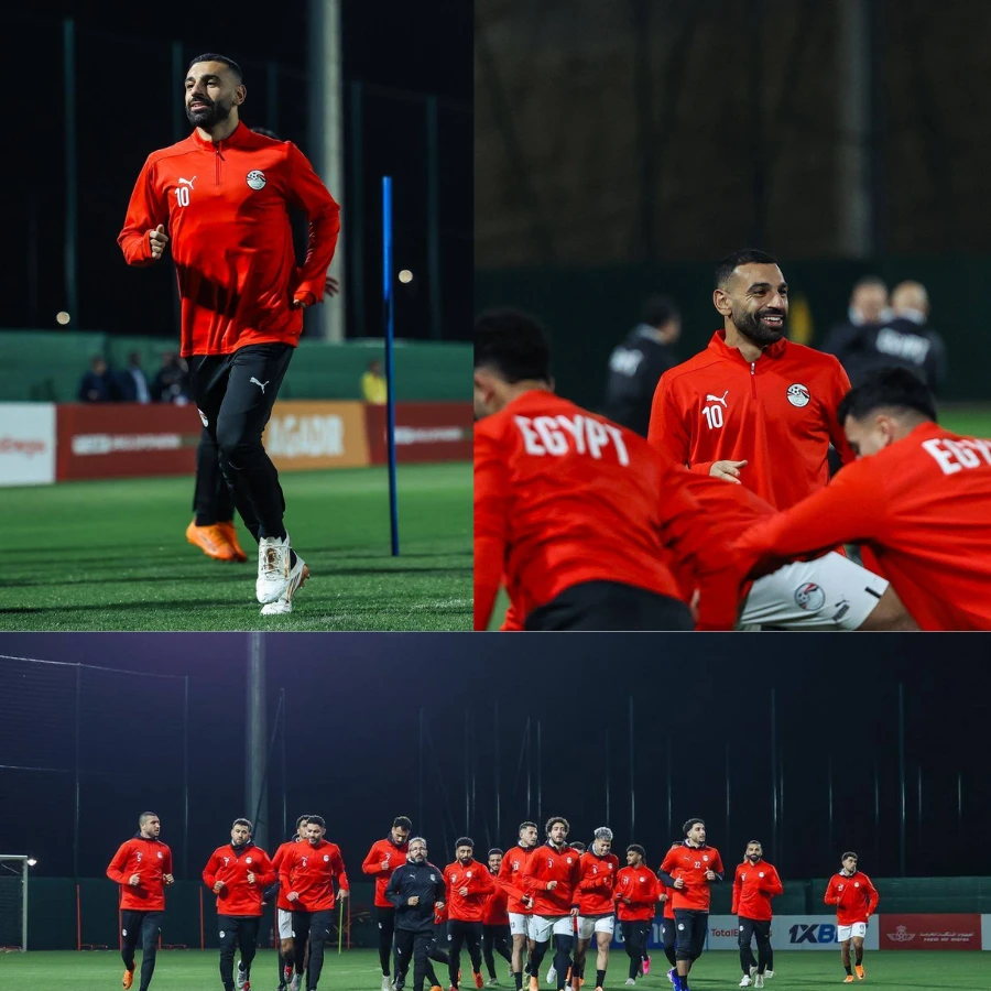 Mohamed Salah Leads Egypt's Final Training Session Ahead of AFCON ...