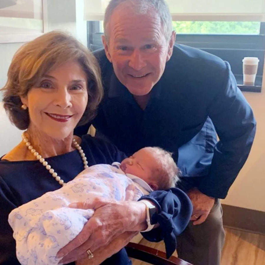 George W. Bush Celebrates the Arrival of His New Grandson — The Baby’s ...