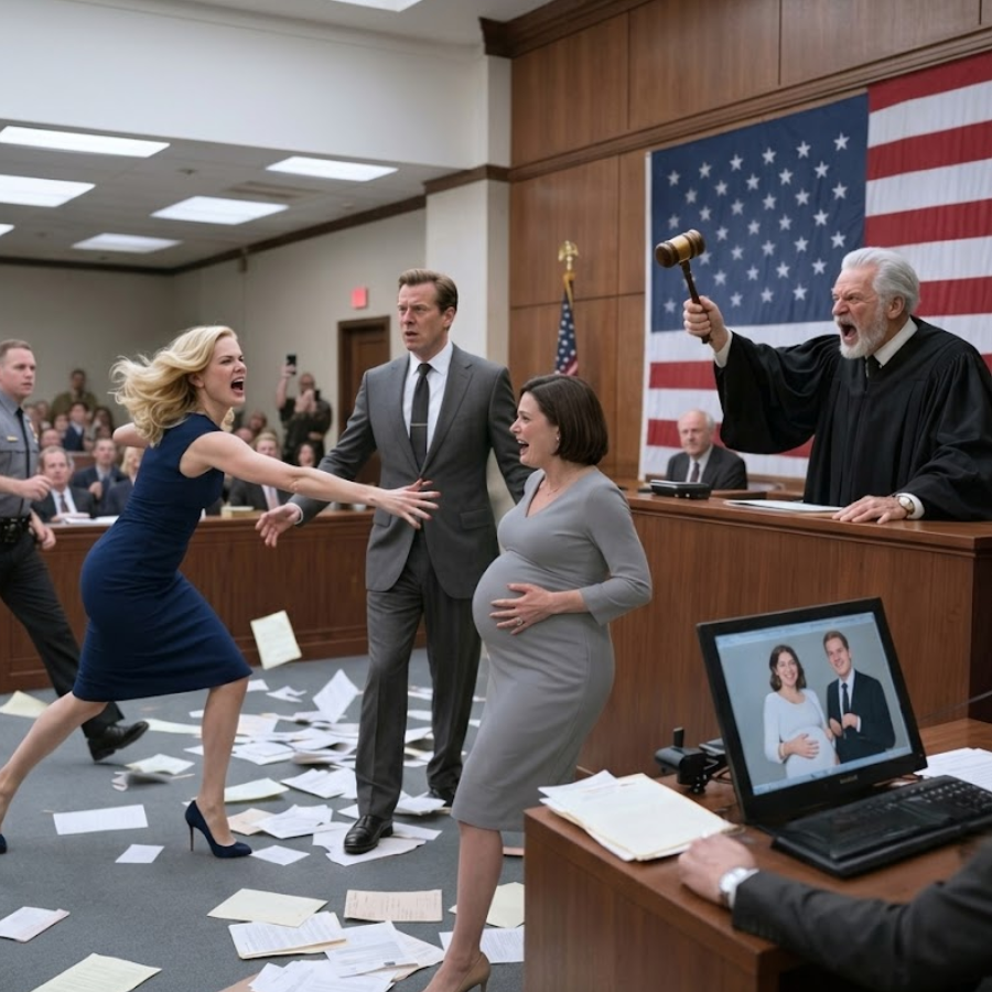 Shocking Courtroom Confrontation: Millionaire’s Mistress Slaps Pregnant ...