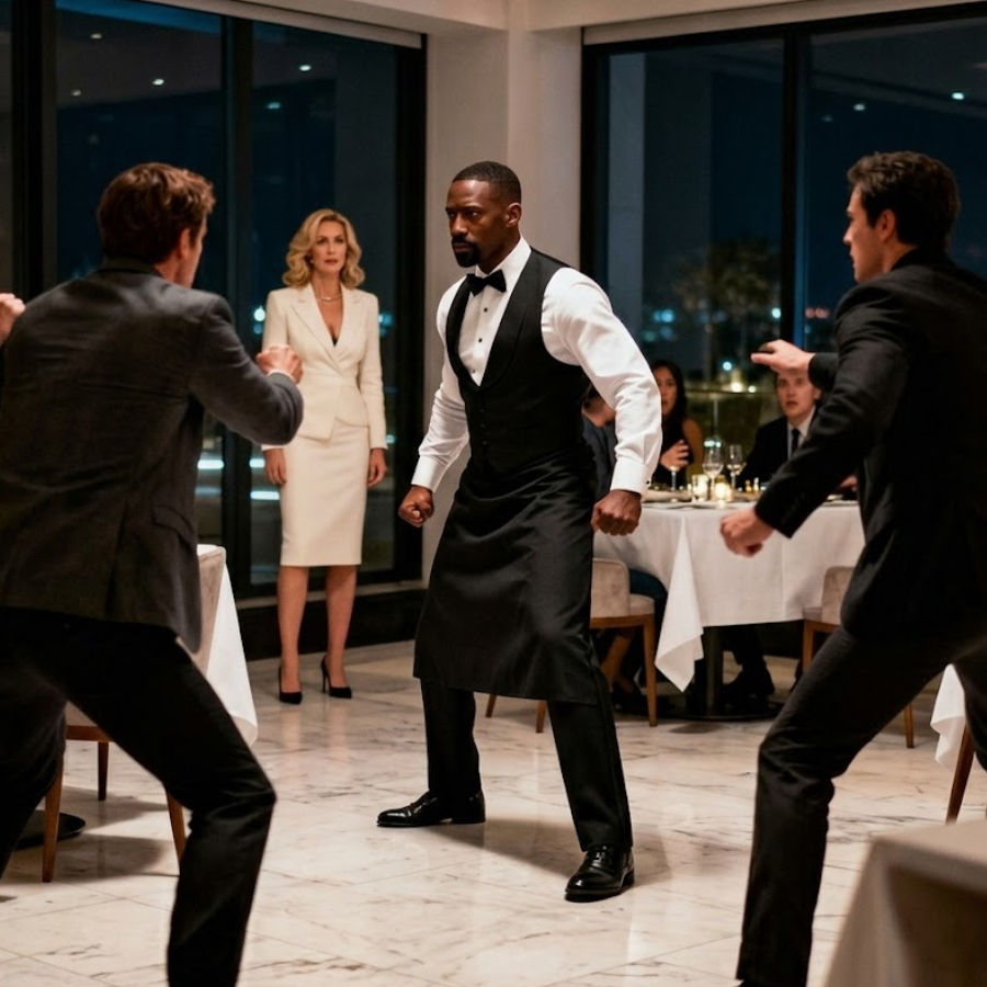 Four Men Attacked a Billionaire CEO — A Waiter and Black Single Dad ...